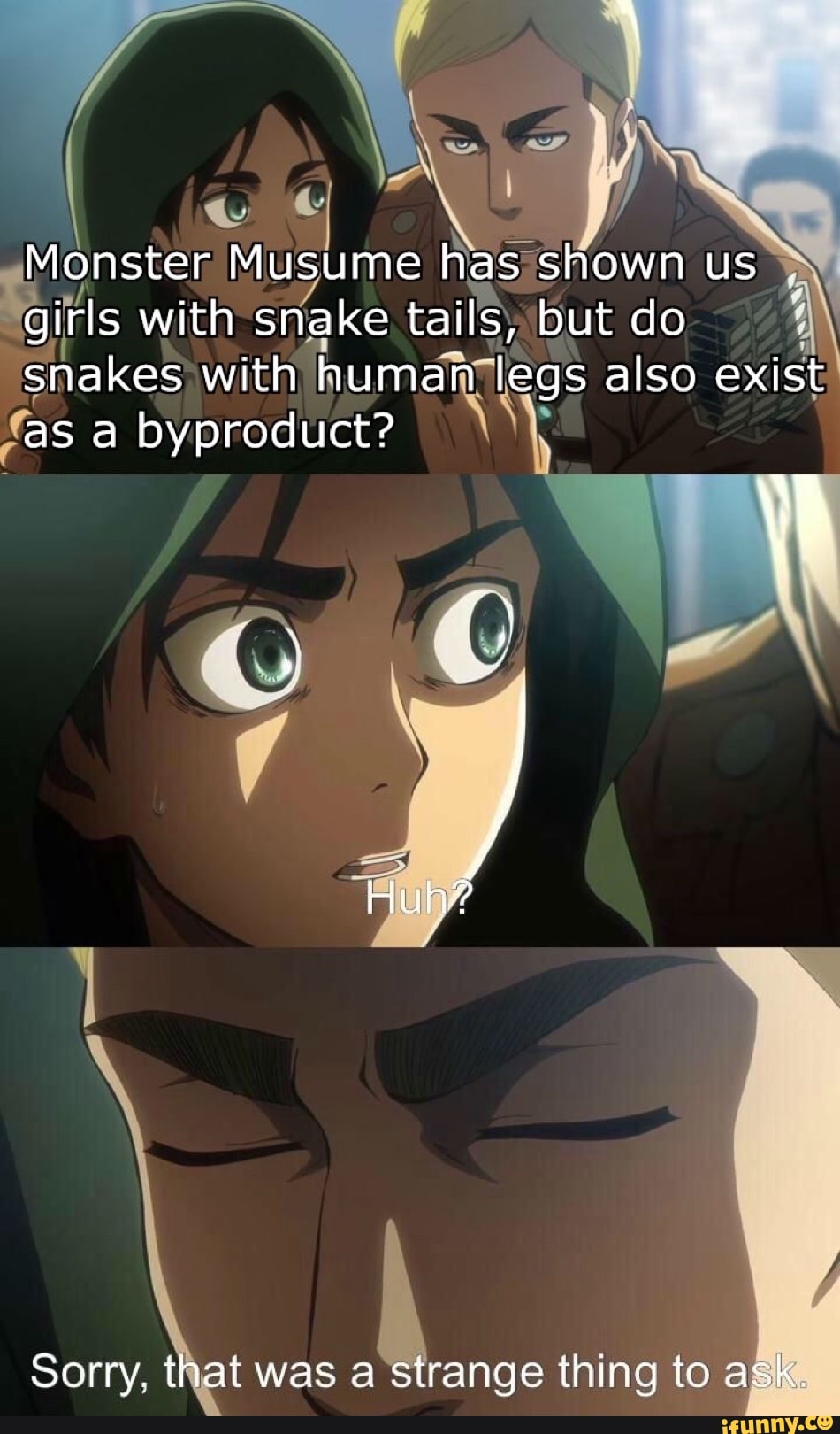 Monster Musume has shown us . girls with snake tails, but do snakes ...