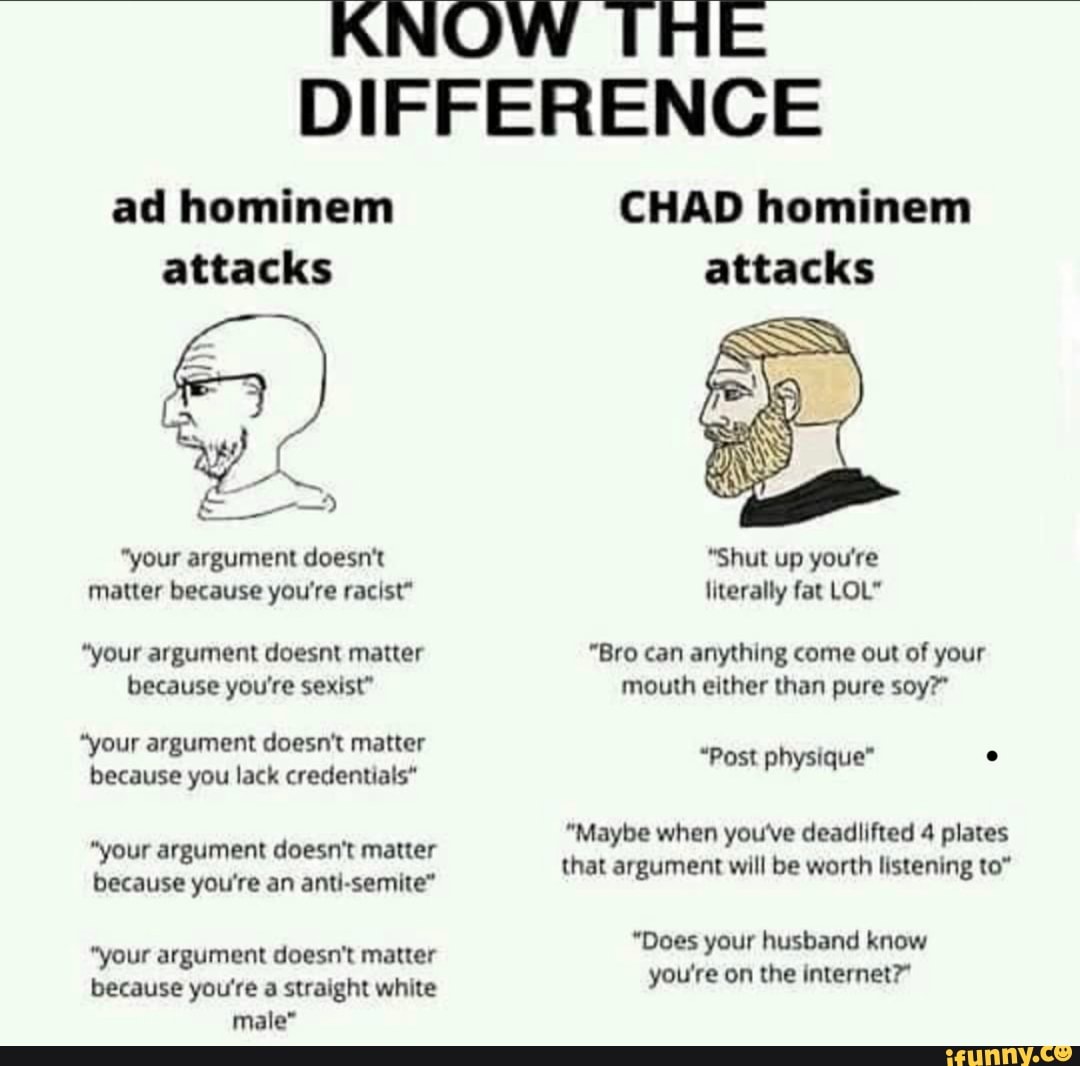 Adhominem memes. Best Collection of funny Adhominem pictures on iFunny