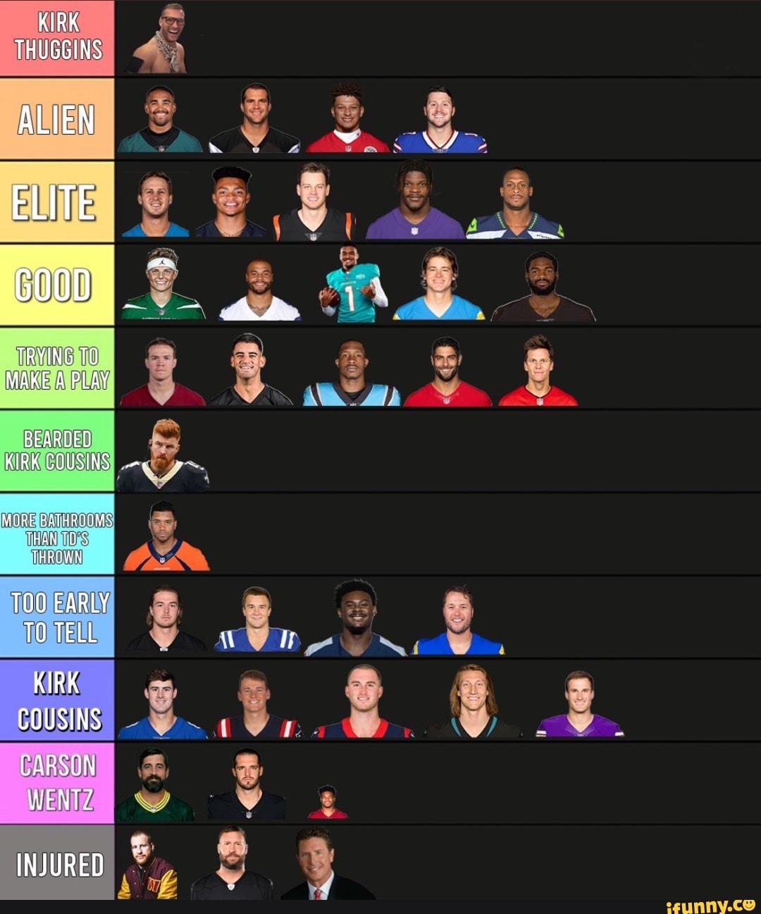 KIRK THUGGINS ALIEN ELITE GOOD TRYING TO MAKE A PLAY BEARDEL KIRK ...