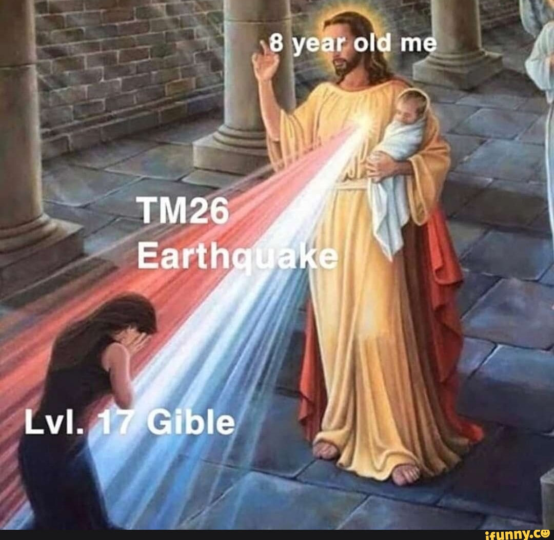 8 year old me Tu26 Earthquake Lvl. 17 Gible - iFunny