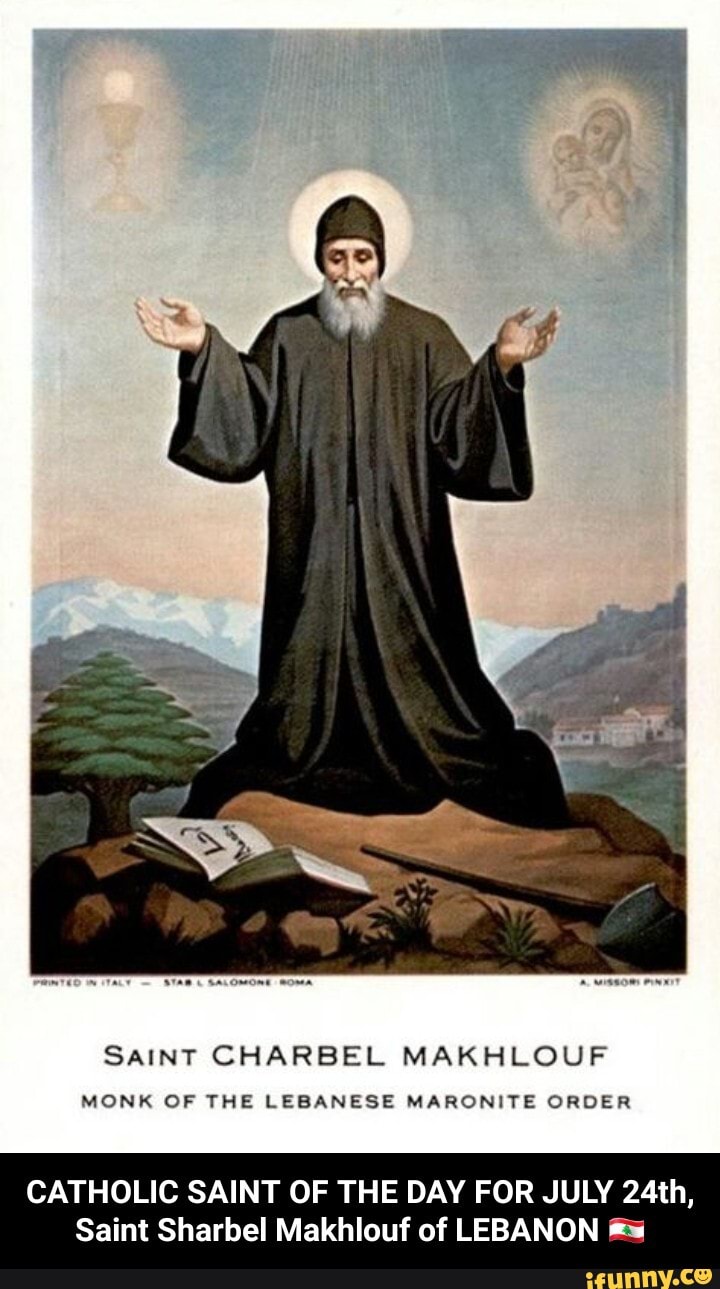 SAINT CHARBEL MAKHLOUF MONK OF THE LEBANESE MARONITE ORDER CATHOLIC ...