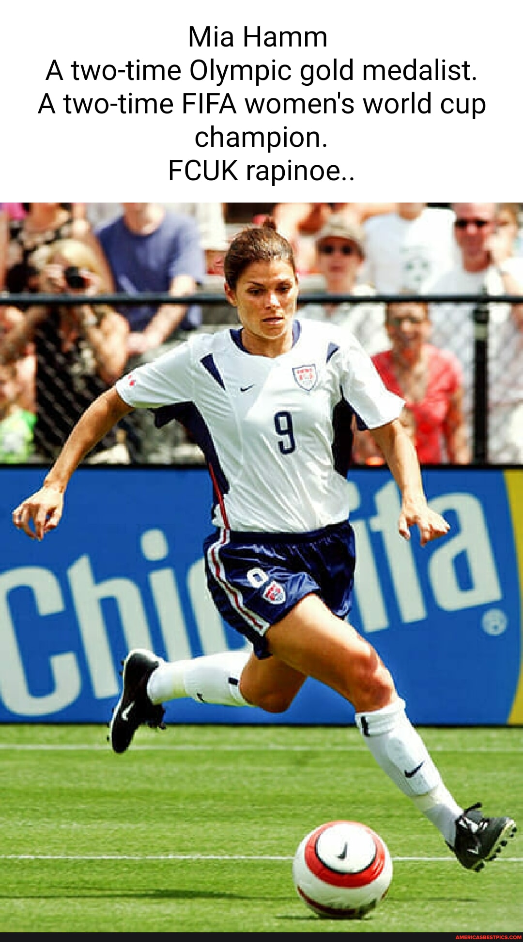 Mia Hamm A two-time Olympic gold medalist. A two-time FIFA women's ... Mia Hamm A two-time Olympic gold medalist. A two-time FIFA women's ...
