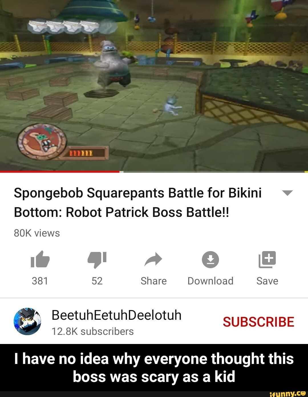 Spongebob Squarepants Battle for Bikini = Bottom: Robot Patrick Boss ...