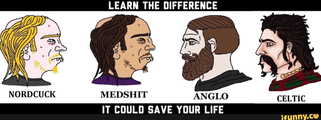 LEARN THE DIFFERENCE NORDCUCK MEDSHIT ANGLO CELTIC IT COULD SAVE YOUR ...
