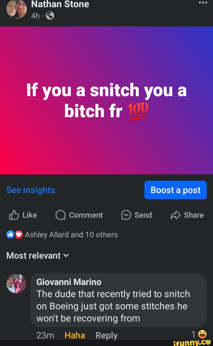 Snitch memes. Best Collection of funny Snitch pictures on iFunny