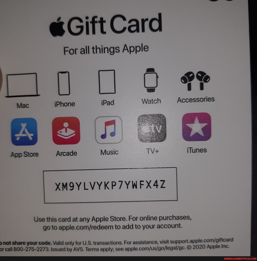 Gift Card For all things Apple Se Mac iPhone iPad Watch Accessories App ...