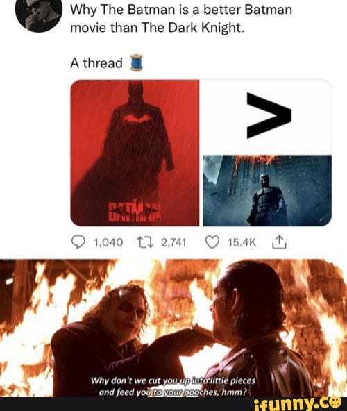 Why The Batman is a better Batman movie than The Dark Knight. Athread ...