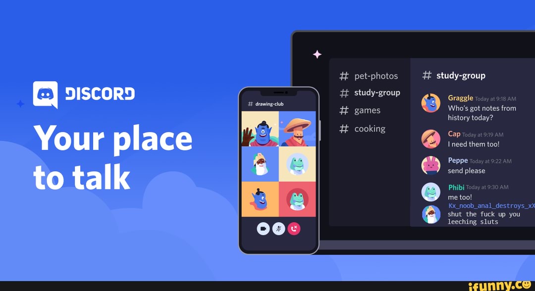 DISCORD Your place to talk drawing-club pet-photos study-group games ...