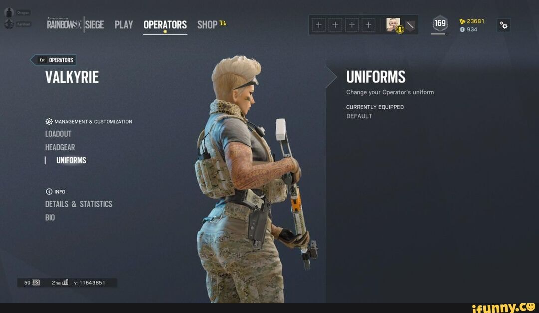 Valk's thiccness - PLAY OPERATORS SHOP OPERATORS VALKYRIE UNIFORMS 169 ...