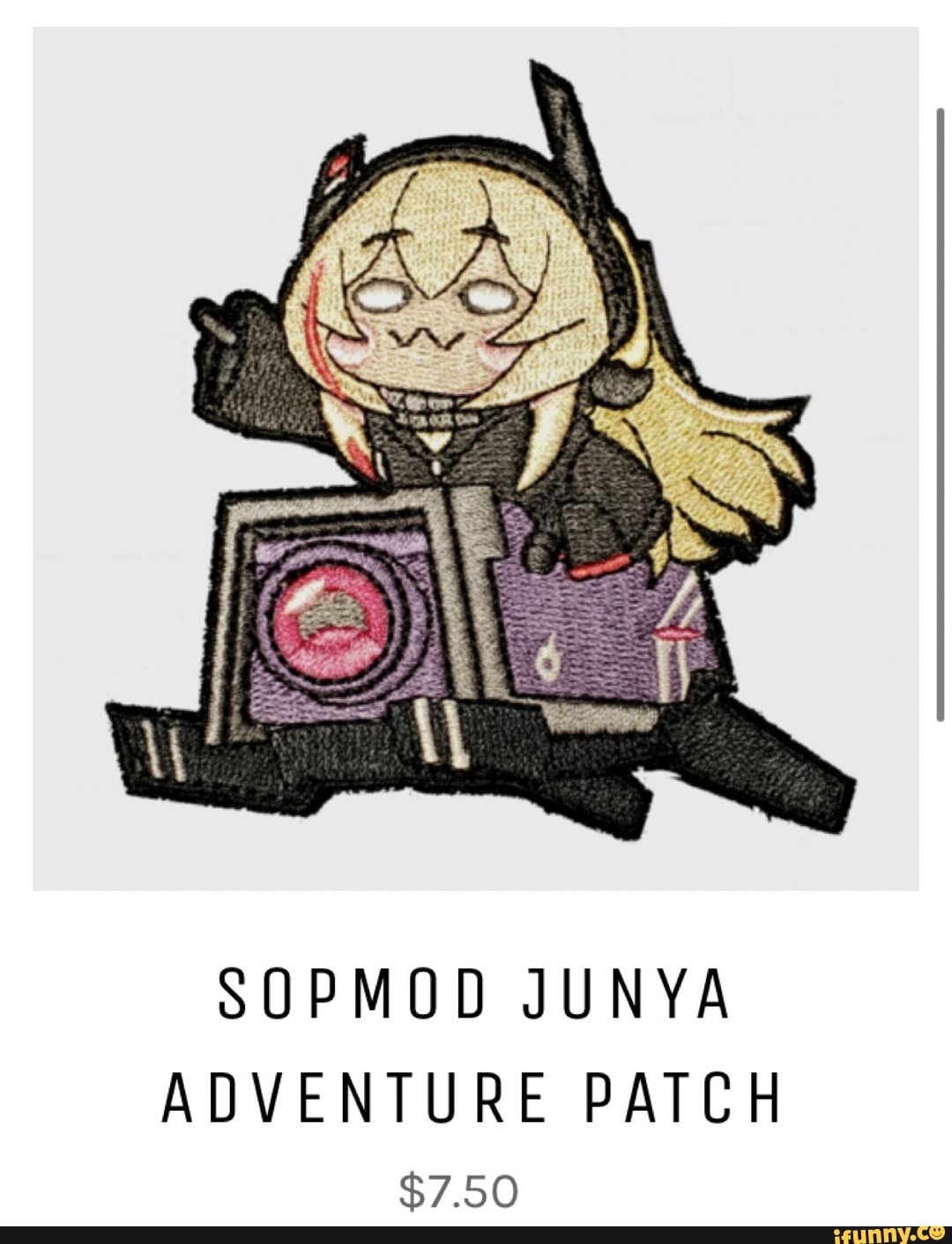 SOPMOD JUNYA ADVENTURE PATCH - iFunny