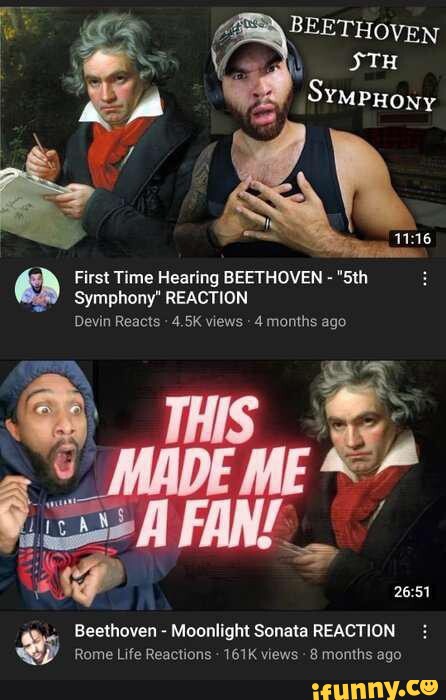 Gi BEETHOVEN First Time Hearing BEETHOVEN - Symphony" REACTION Devin ...