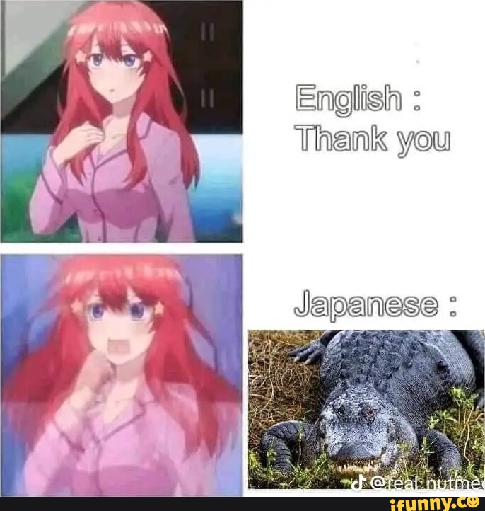 English Thank you Japanese - iFunny