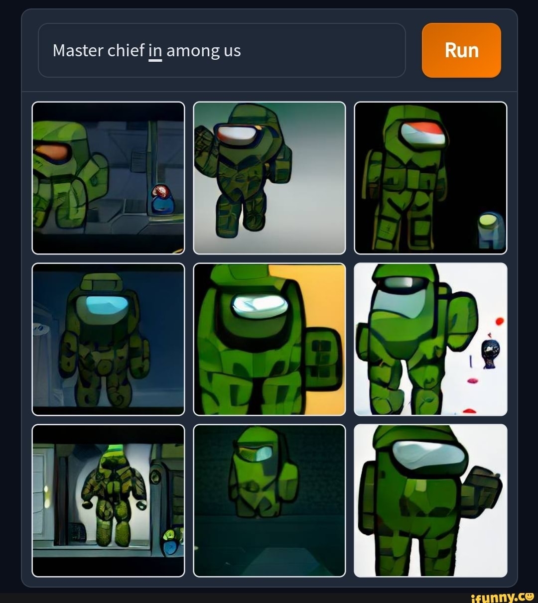 Master chief in among us Run - iFunny