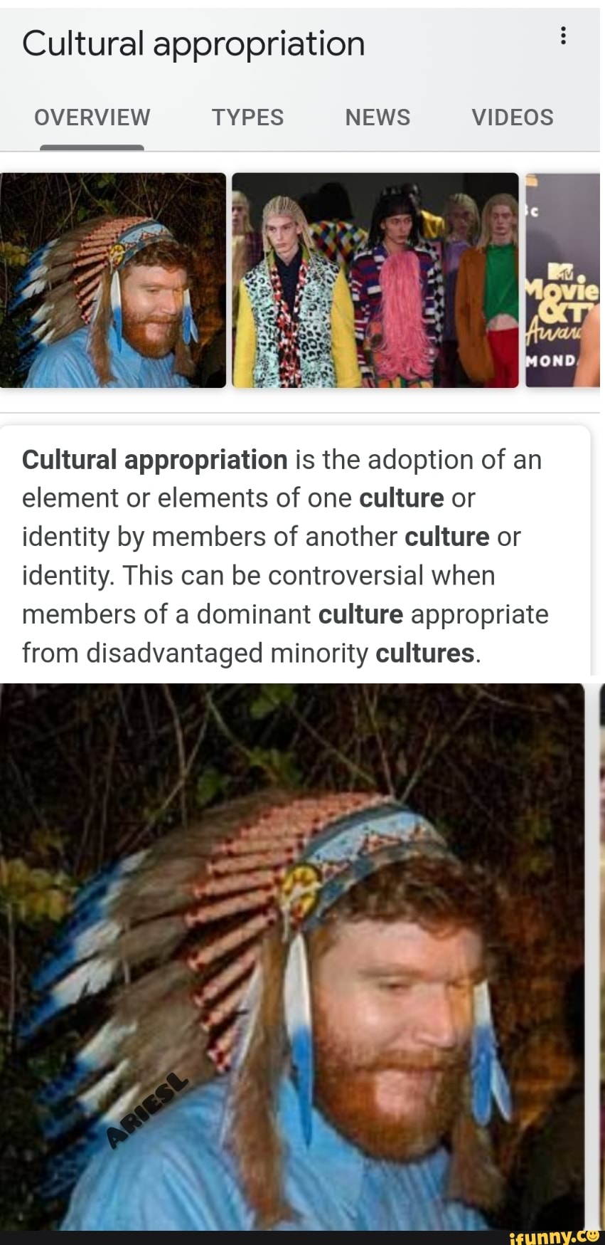 Cultural appropriation OVERVIEW TYPES NEWS VIDEOS Cultural ...