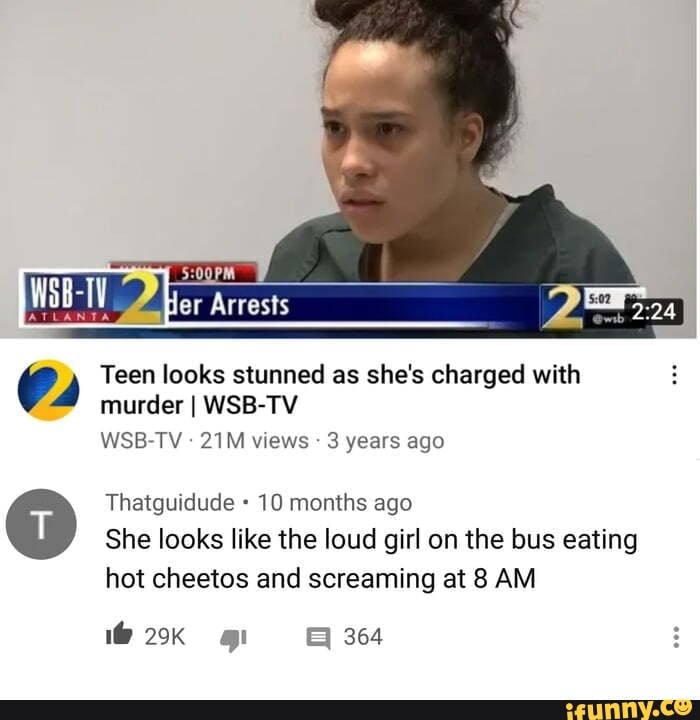 WaB-TV Her Arrests Teen looks stunned as she's charged with murder I ...