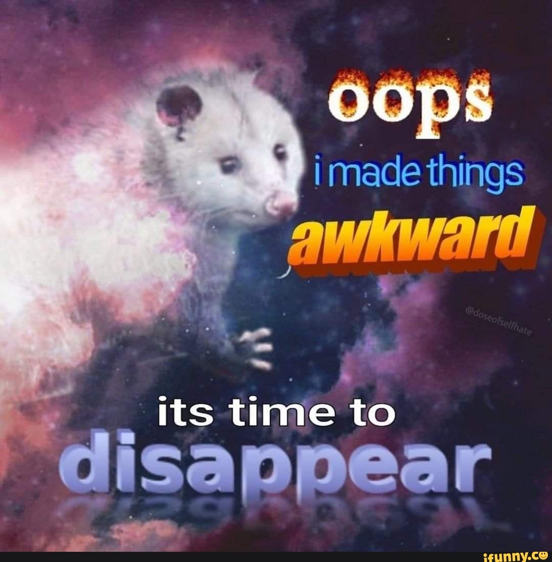 Oops made things its time to "disappear - iFunny