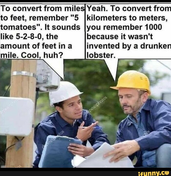 Bad science jokes - To convert from milesI Yeah. To convert from to ...