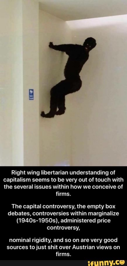 Right wing libertarian understanding of capitalism seems to be very out ...