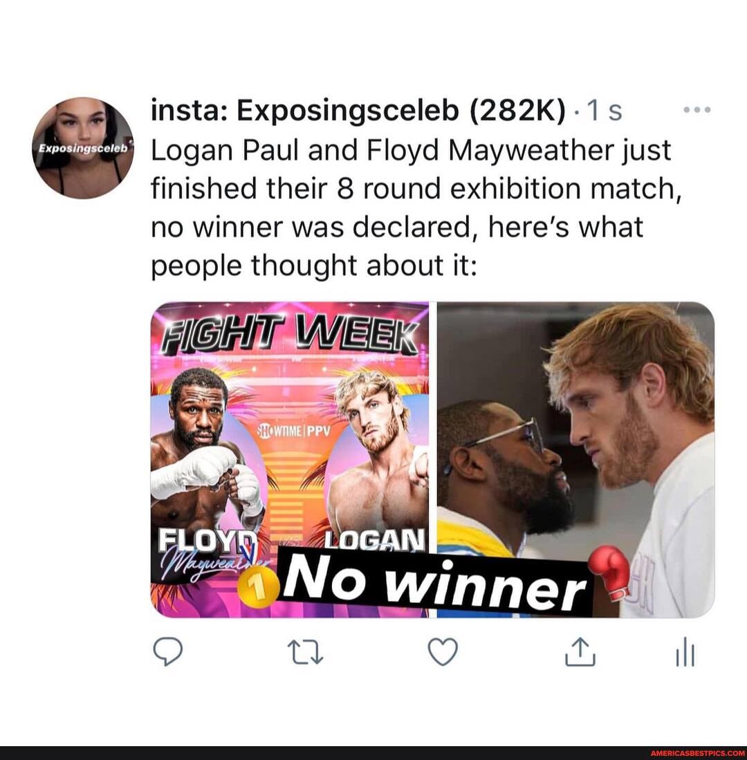 Insta: Exposingsceleb (282K) Logan Paul and Floyd Mayweather just ...