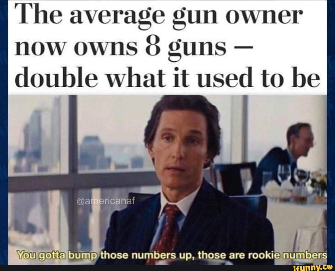 The average gun owner now owns guns - double what it used to be @ar You ...