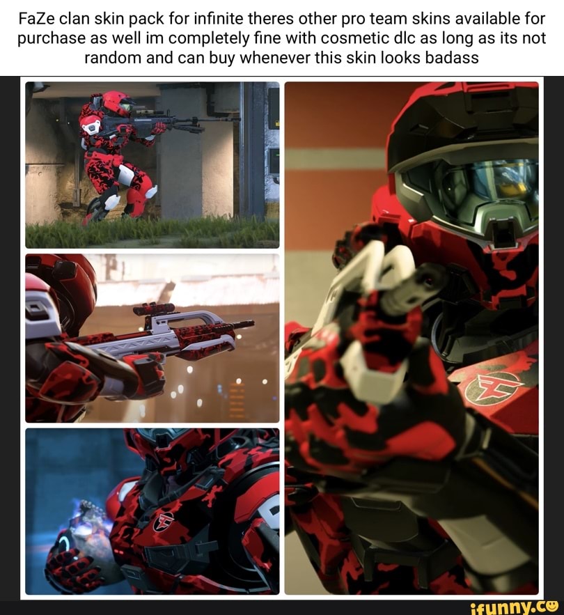Faze clan skin pack for infinite theres other pro team skins available ...