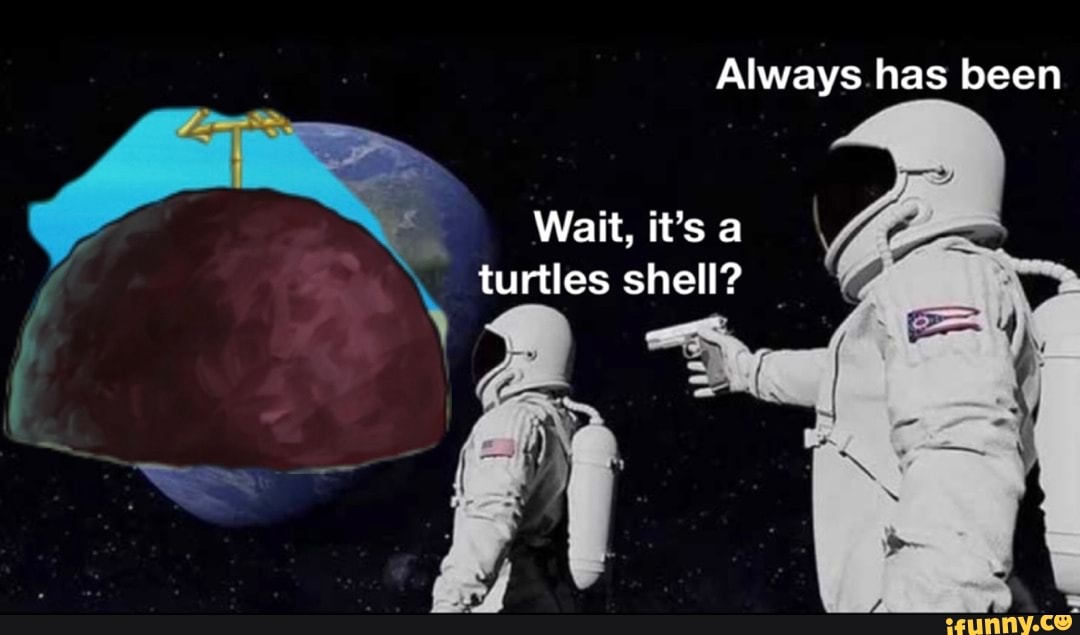 Always has been Wait, it's a turtles shell? - iFunny
