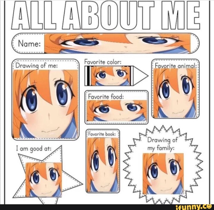 Nam of Favorite color: Favorite food: "Drawing of my family: - iFunny