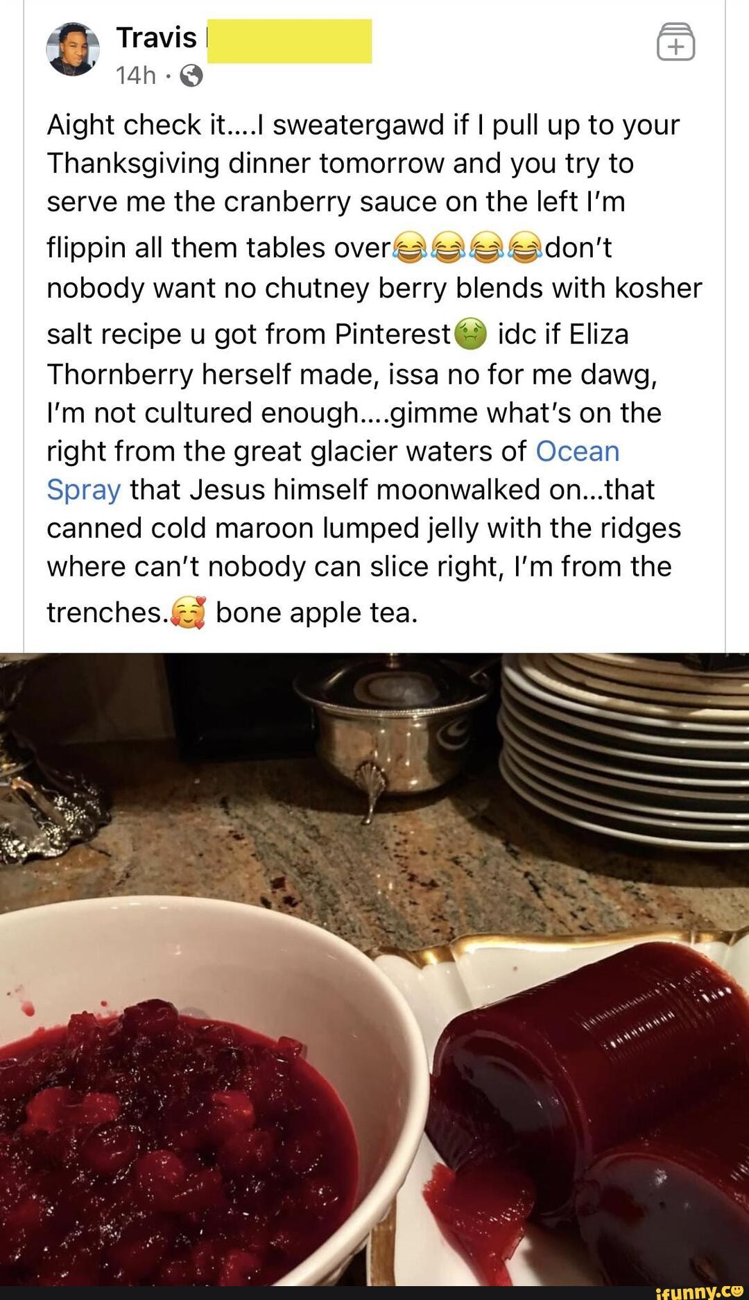 Cranberry_sauce memes. Best Collection of funny Cranberry_sauce ...