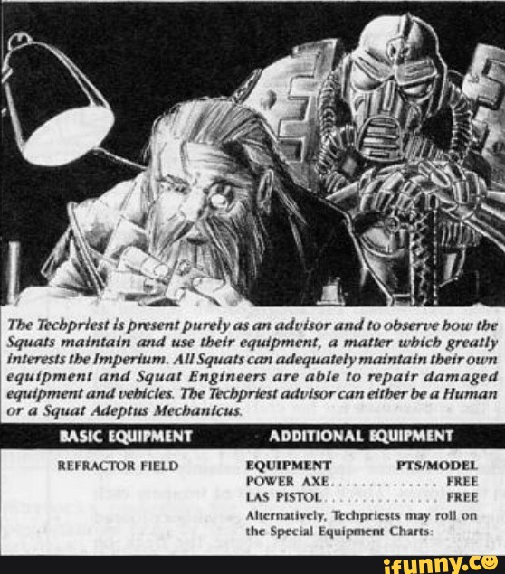 Techpriest memes. Best Collection of funny Techpriest pictures on iFunny