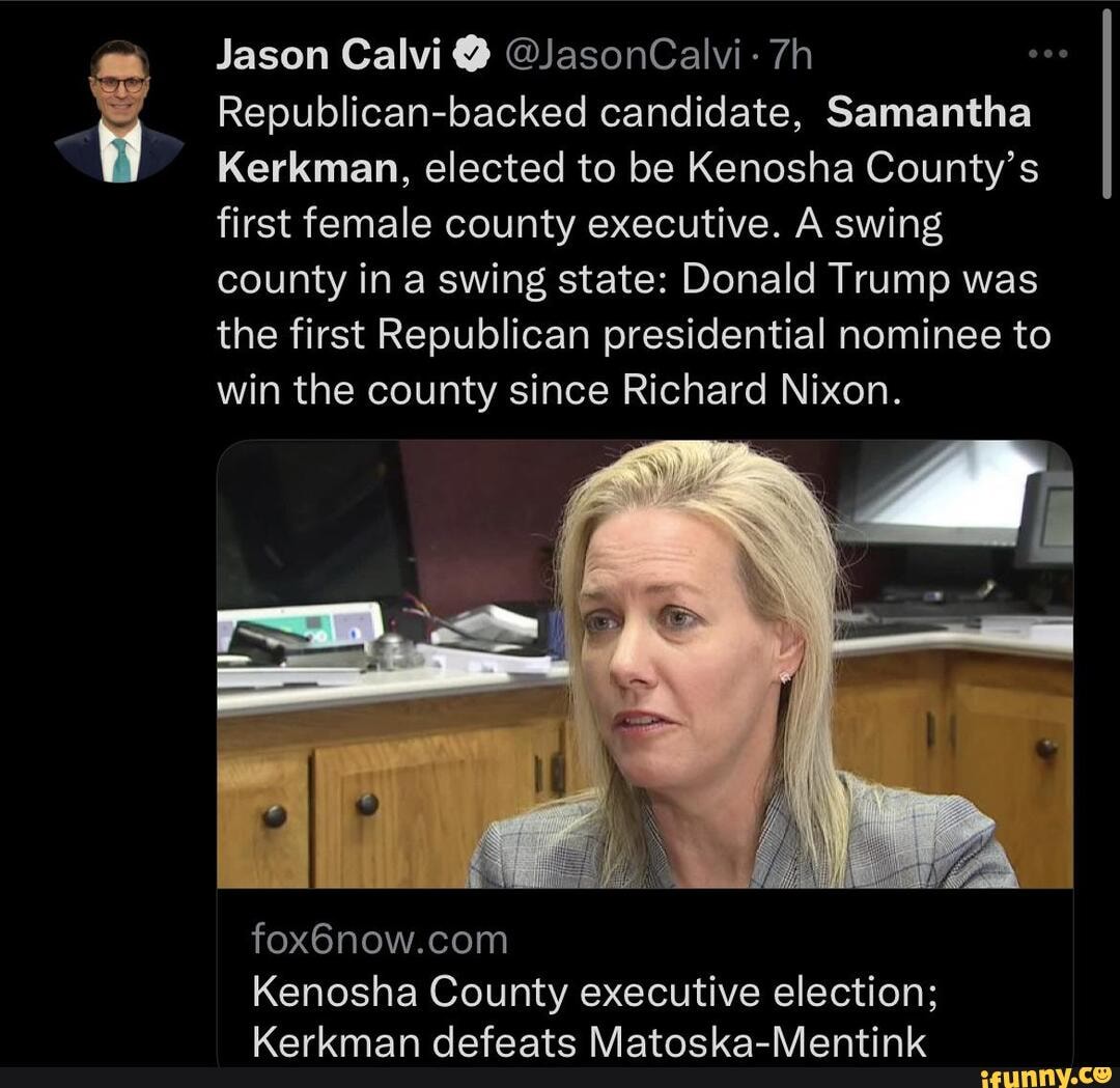 Jason Calvi @JasonCalvi- Republican-backed candidate, Samantha Kerkman ...