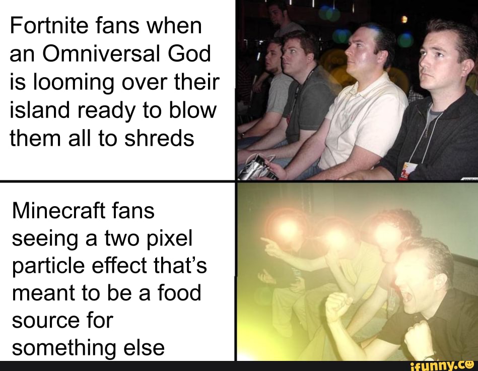 Fortnite fans when an Omniversal God is looming over their island ready ...