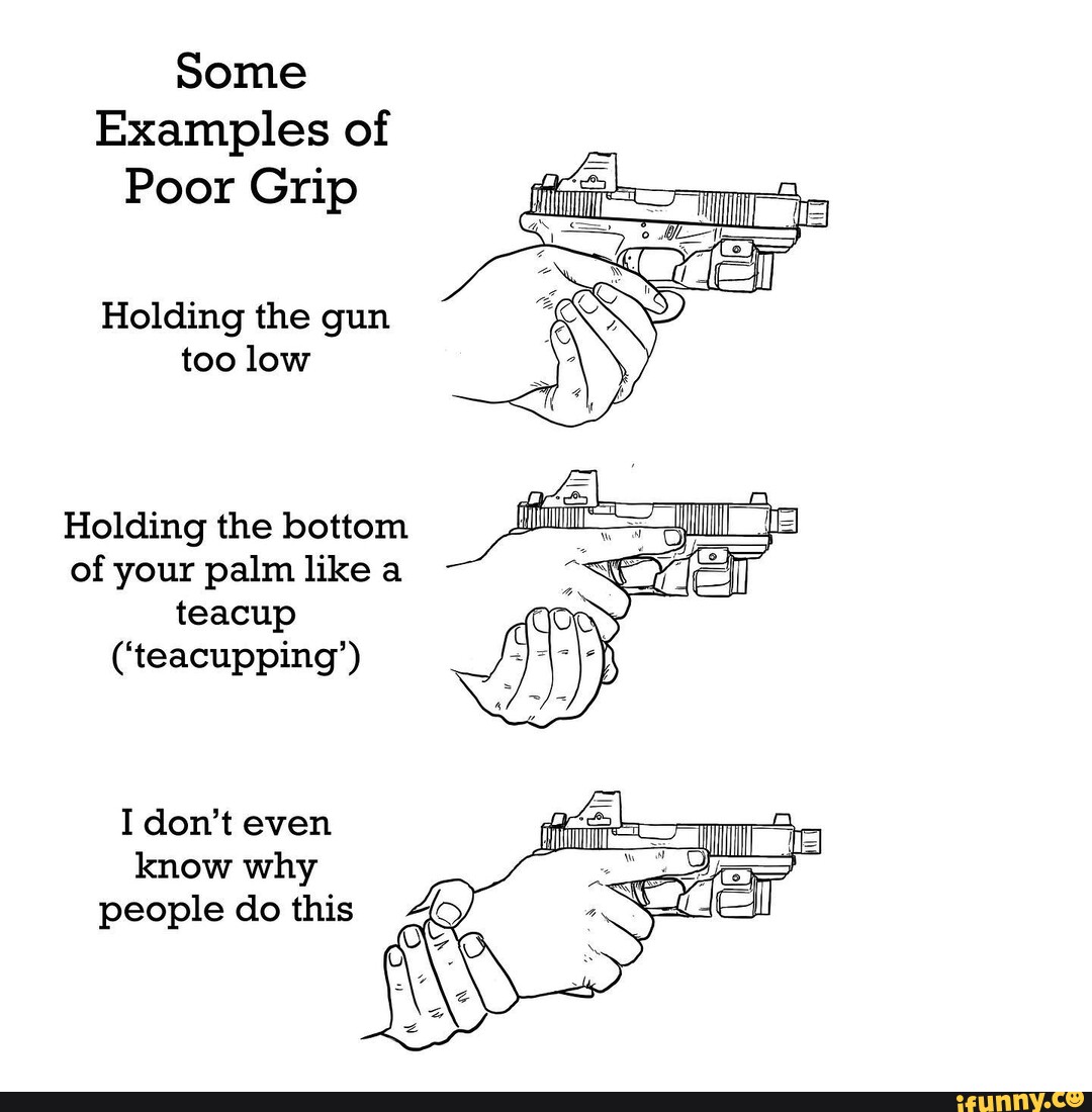 Some Examples of Poor Grip Holding the gun too low Holding the bottom ...