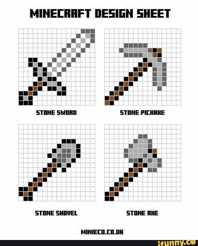 MINECRAFT DESIGN SHEET - iFunny