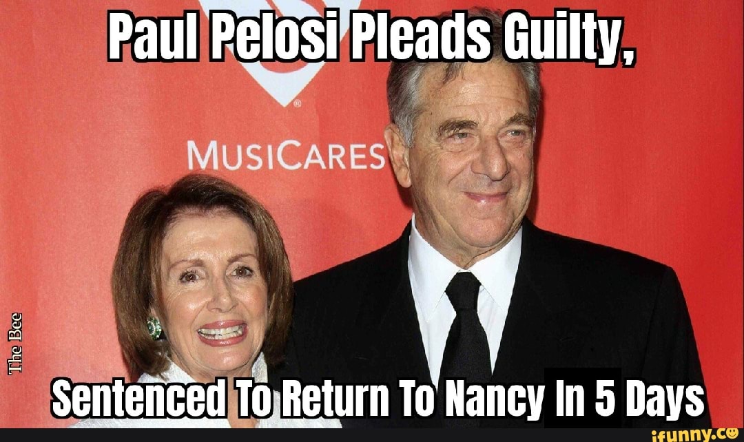 'The Vhe Bee Paul Pelosi Pleads Guilty, Musi j df Sentenced To Return ...