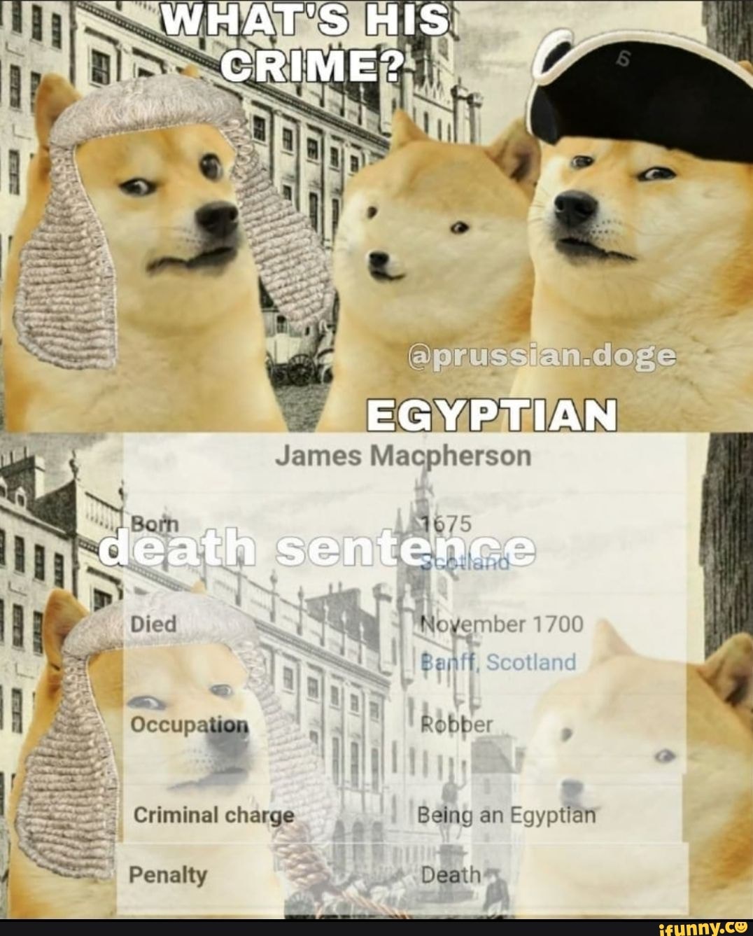 WHAT'S HIS @prussian-doge James Macpherson 4675 Noyember 170 Robber ...