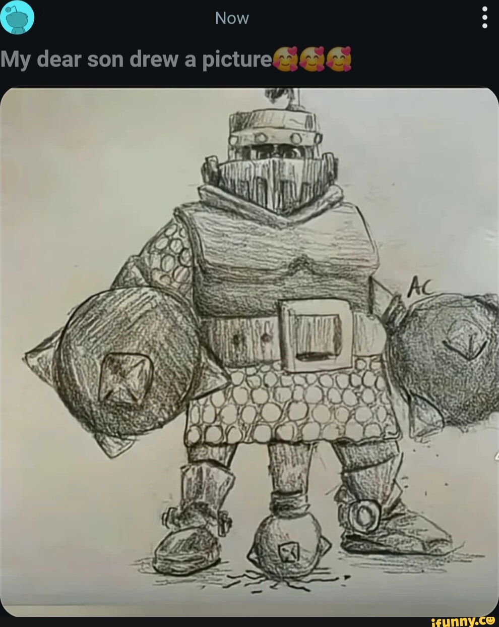 Now My dear son drew a picture - iFunny