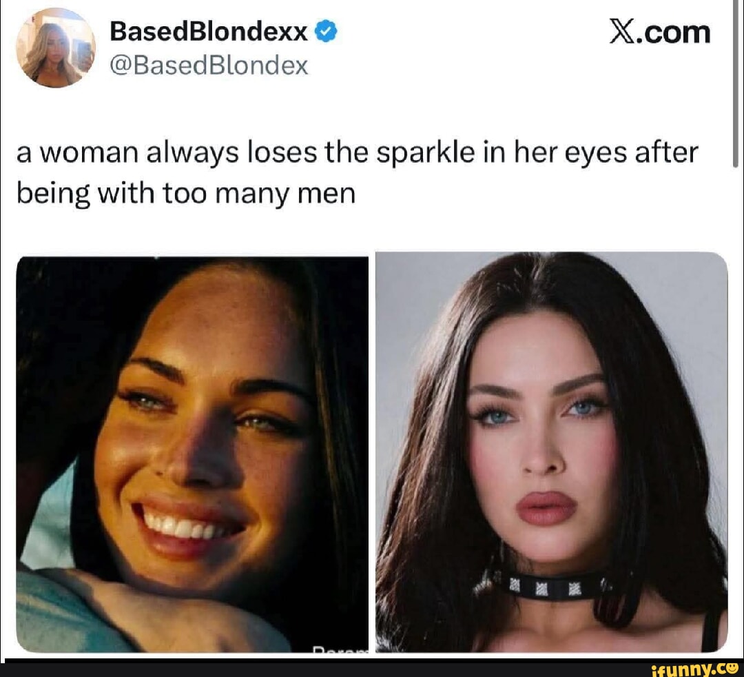WBasedBlondex a woman always loses the sparkle in her eyes after being ...