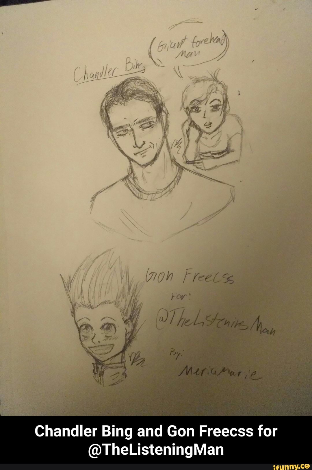 Chandler Bing and Gon Freecss for @TheListeningMan - Chandler Bing and ...