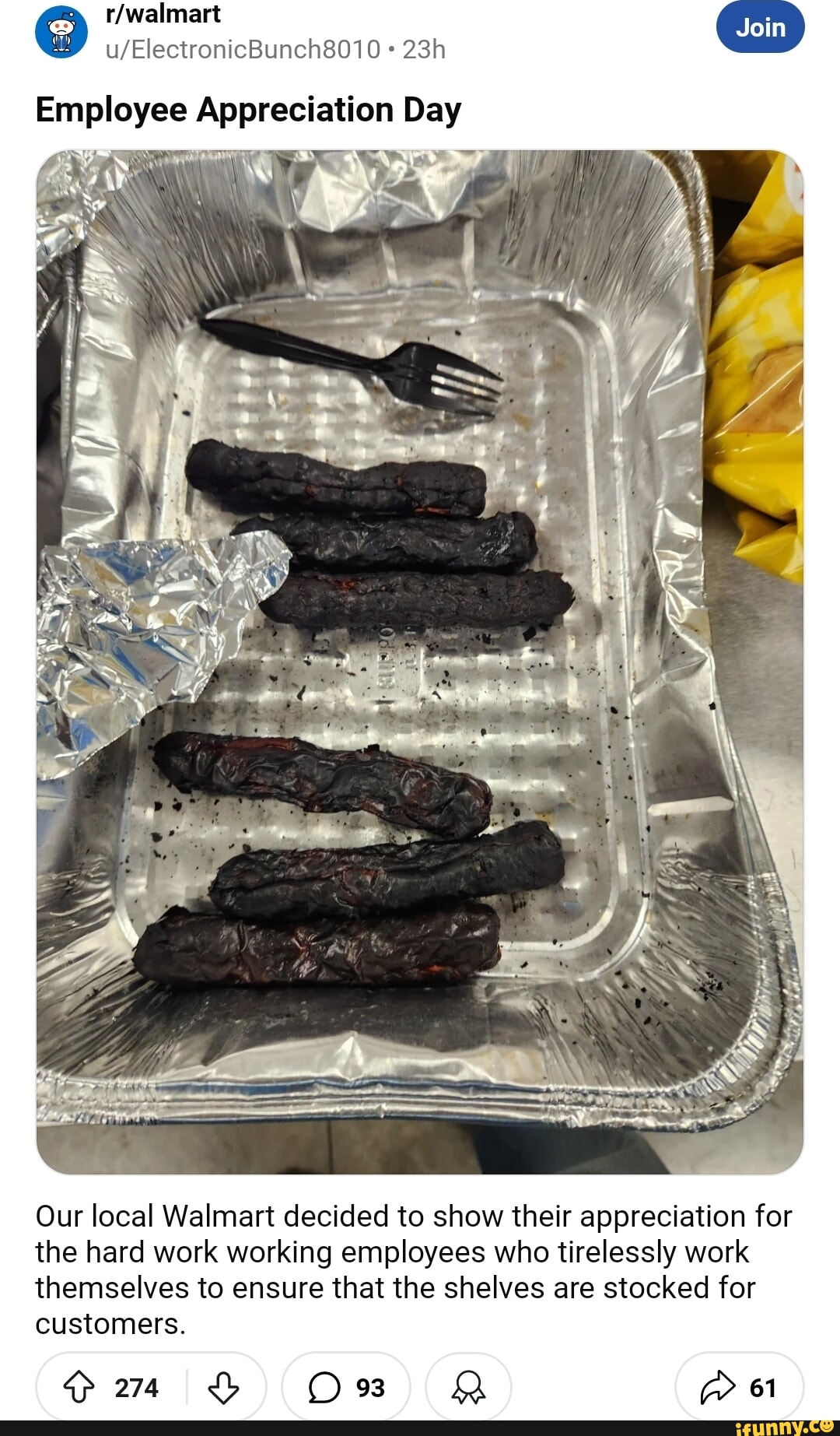 Employee Appreciation Day Our local Walmart decided to show their ...