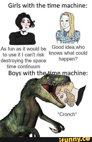 Girls with the time machine: As fun as it would be G0od idea, who to ...