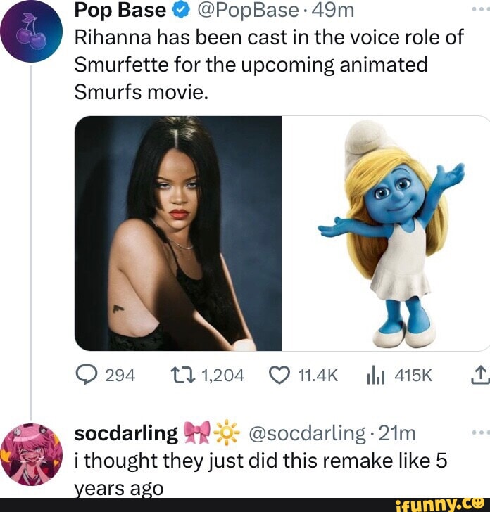 Smurfette Memes Memebase Smurfs All Your Memes In Our Base Funny