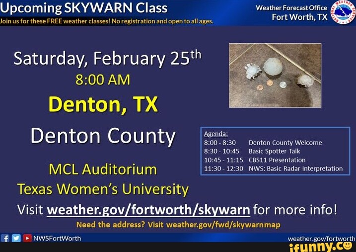 Upcoming SKYWARN Class Weather Forecast Office Join .us for these FREE ...