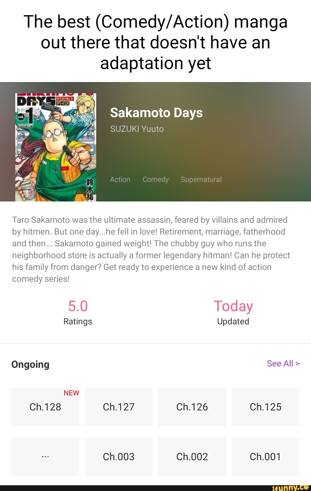 The best manga out there that doesn't have an adaptation yet Sakamoto ...
