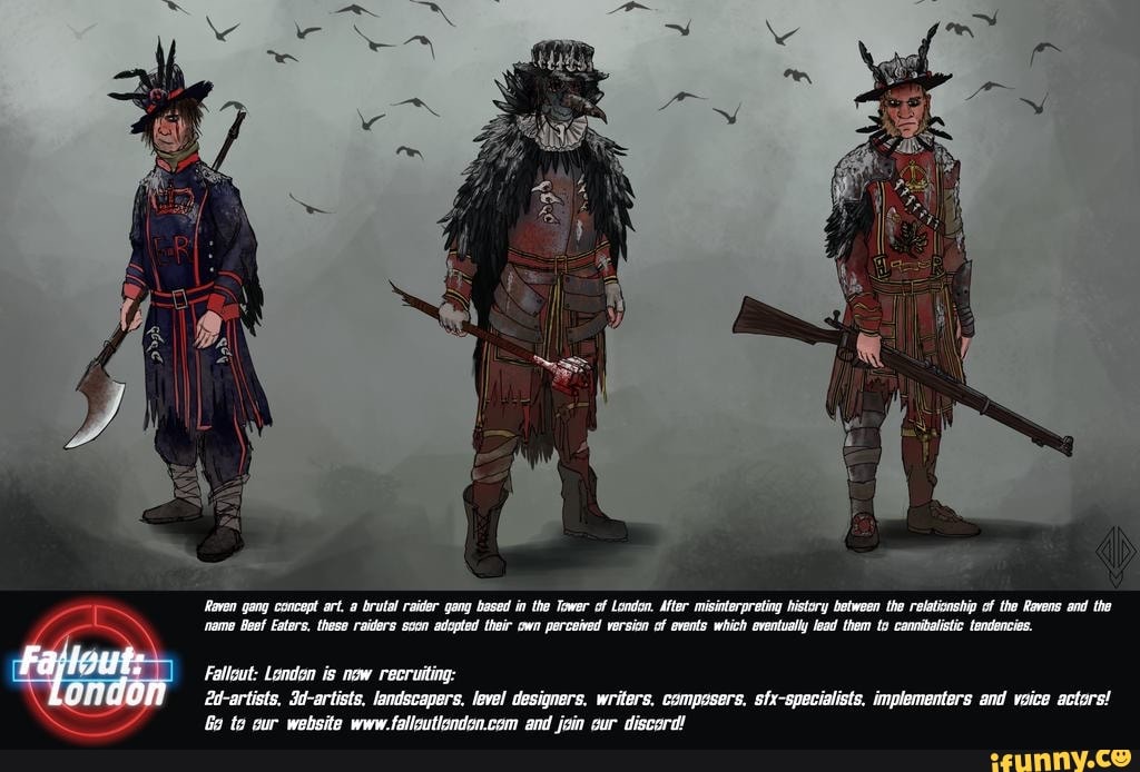 Raven gang concept art. brutal raider gang besed in the Tower of London ...