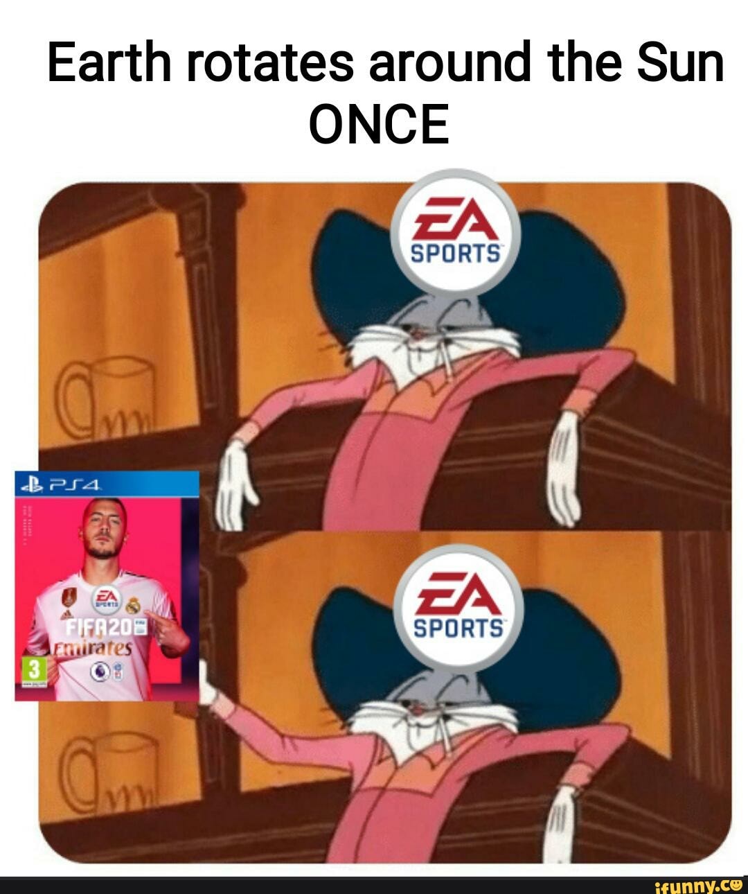 Earth rotates around the Sun ONCE - iFunny