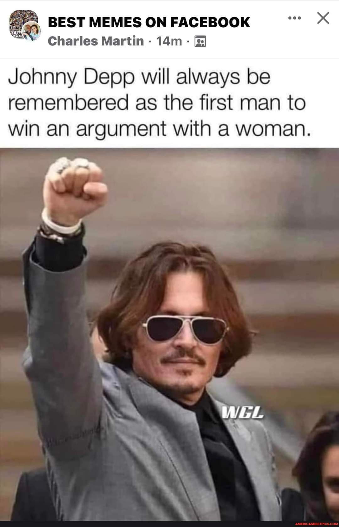 BEST MEMES ON FACEBOOK Charles Martin - - Johnny Depp will always be ...