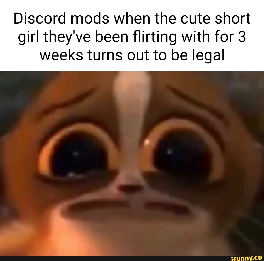 Discord mods when the cute short girl they've been flirting with for 3 ...