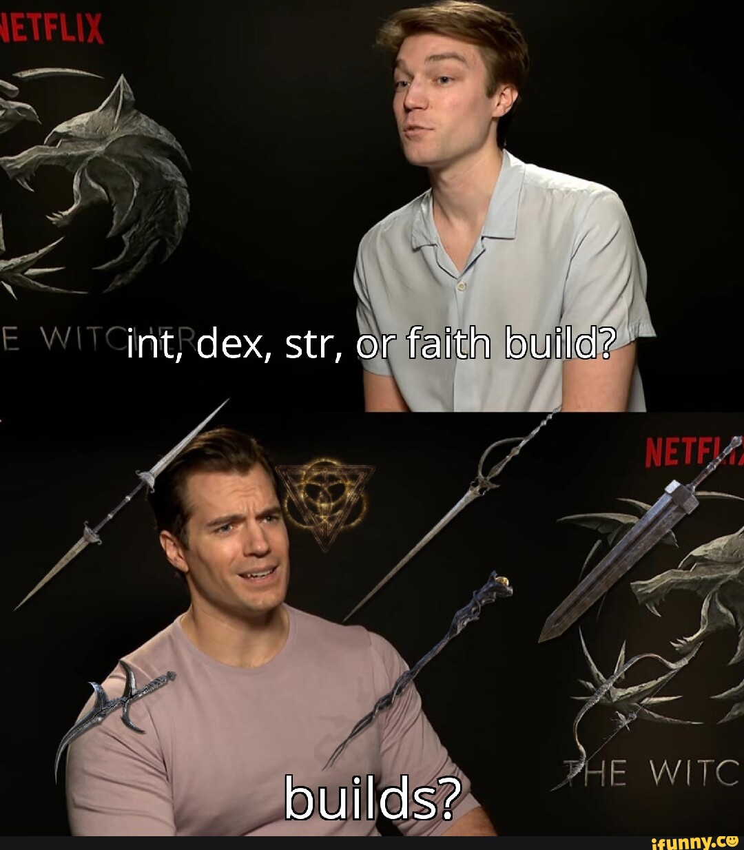 Int, dex, str, or faith build? builds? - iFunny