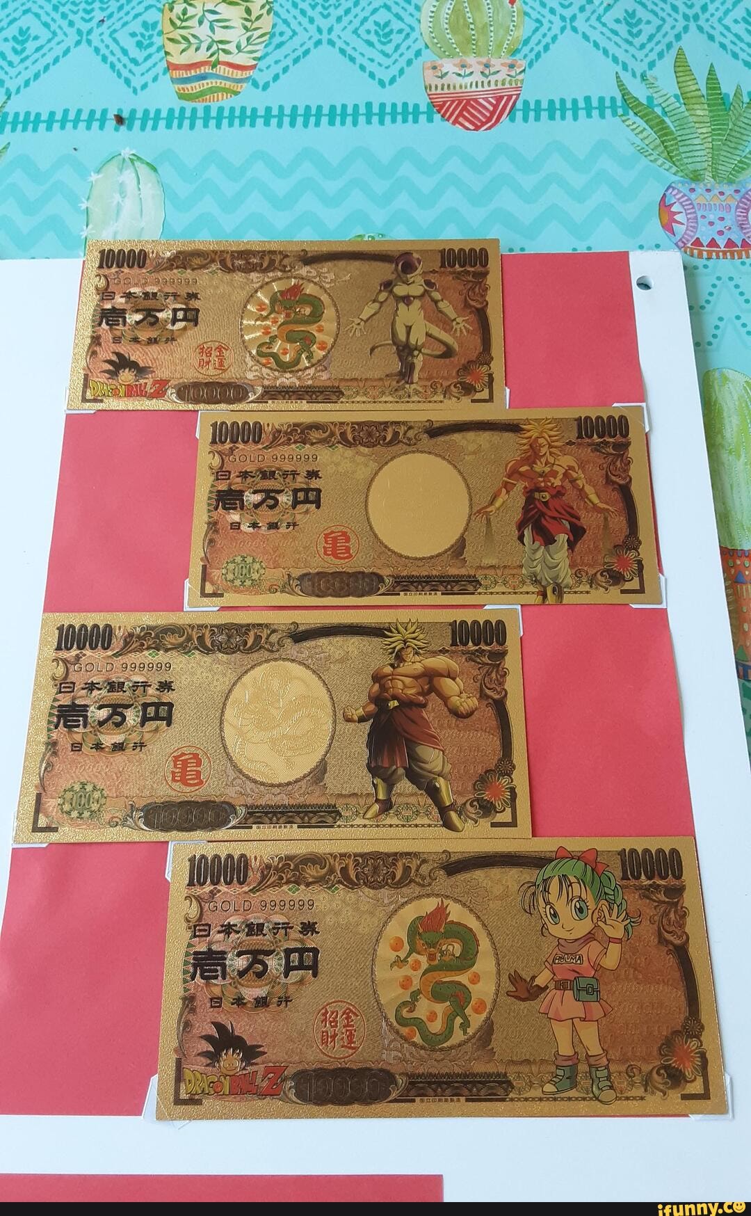 Dragon ball display stand characters gold ticket collector - iFunny