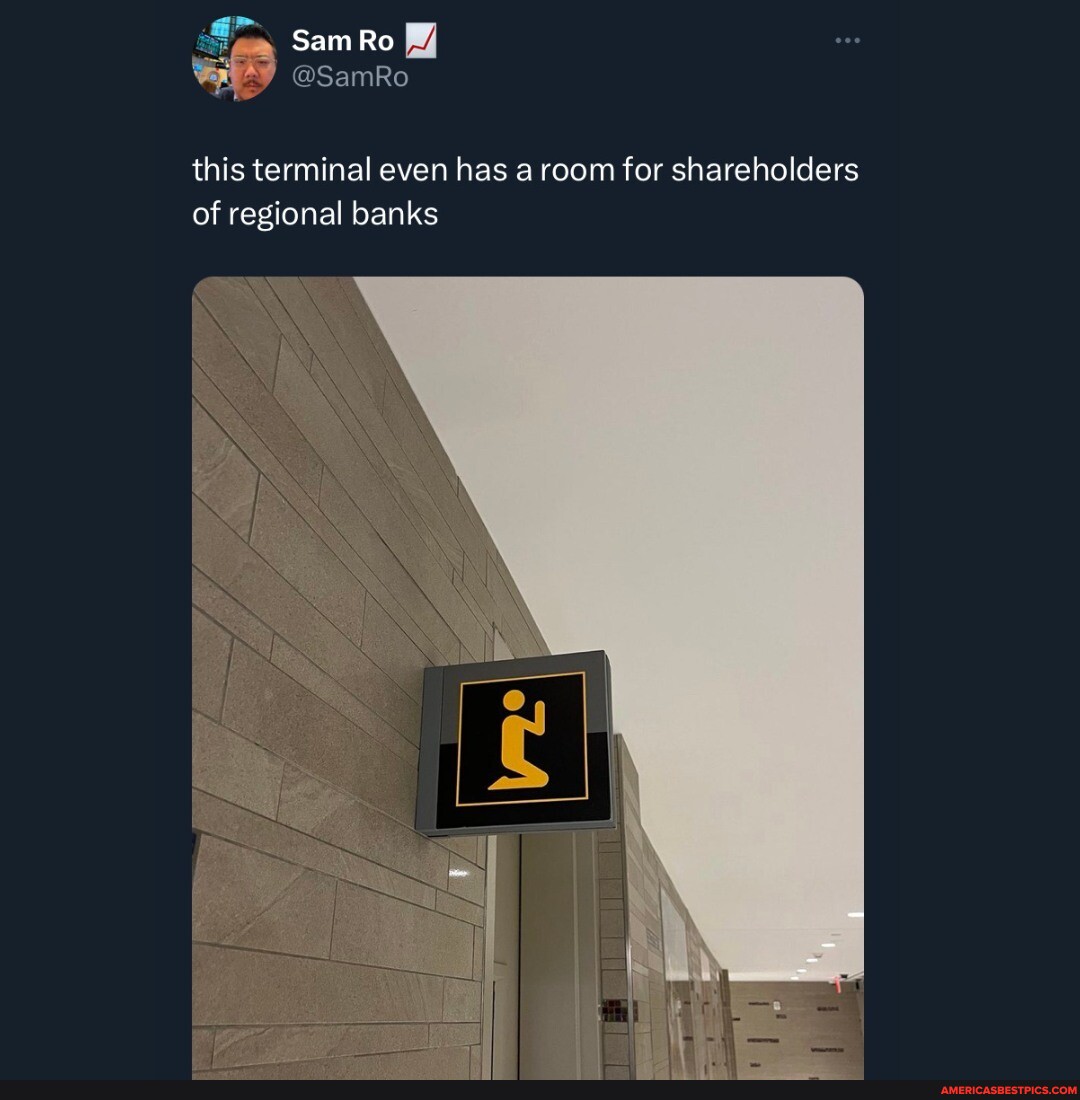 (Tw @ SamRo) #regionalbanks - Sam Ro this terminal even has a room for ...